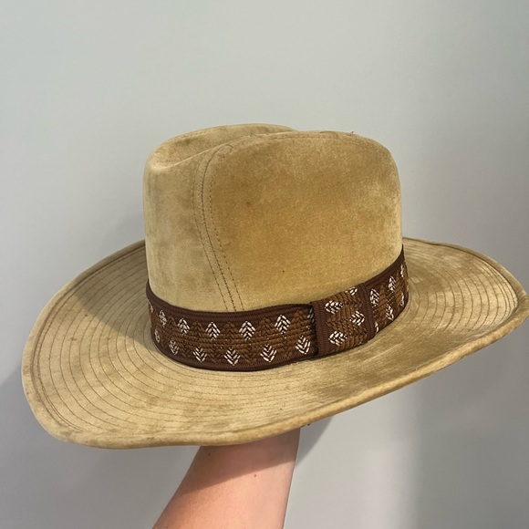 youngan | Accessories | Vintage Ya Youngan Tan Corduroy Cowboy Hat High ...